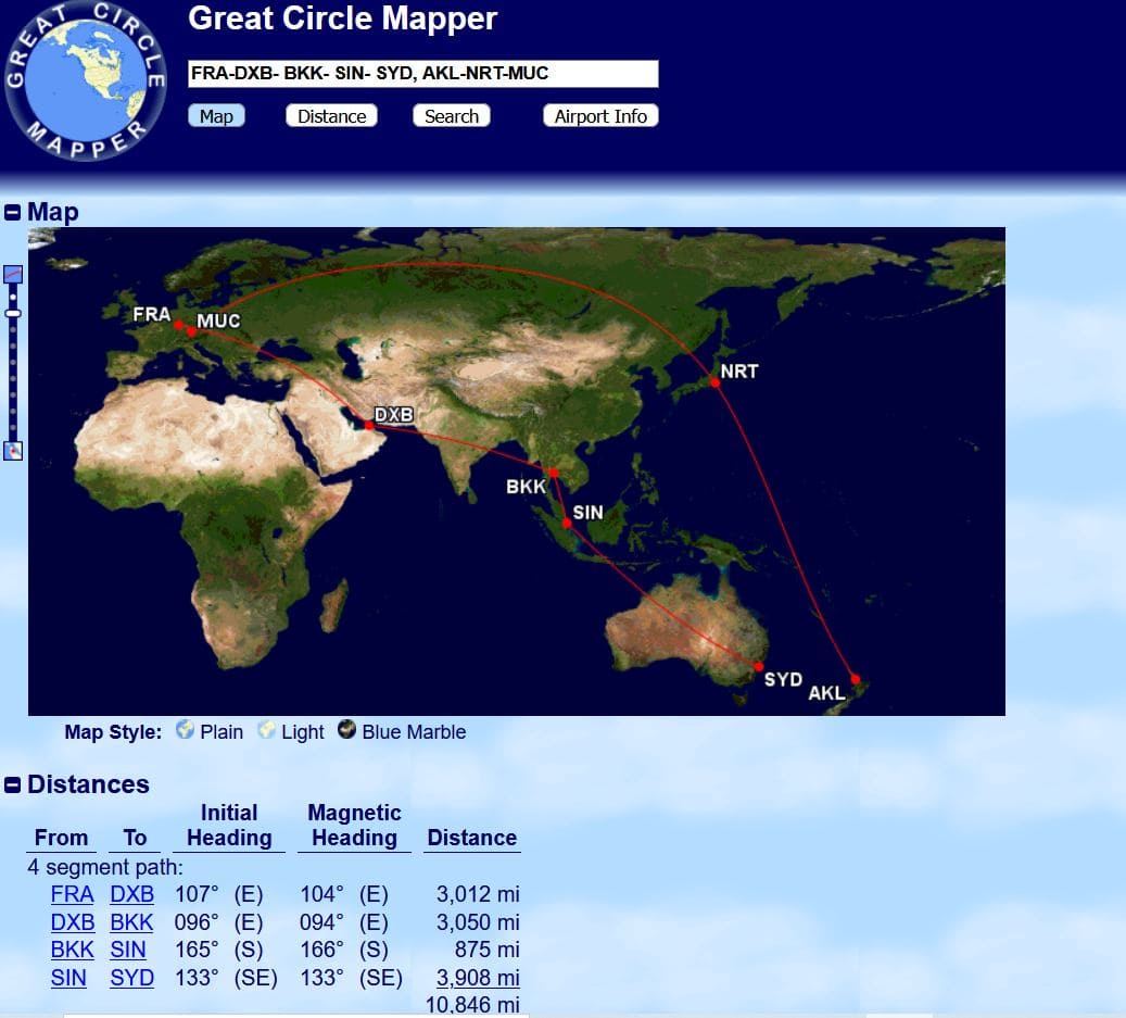 Great Circle Mapper Wie ihr Flugdistanzen ermitteln könnt